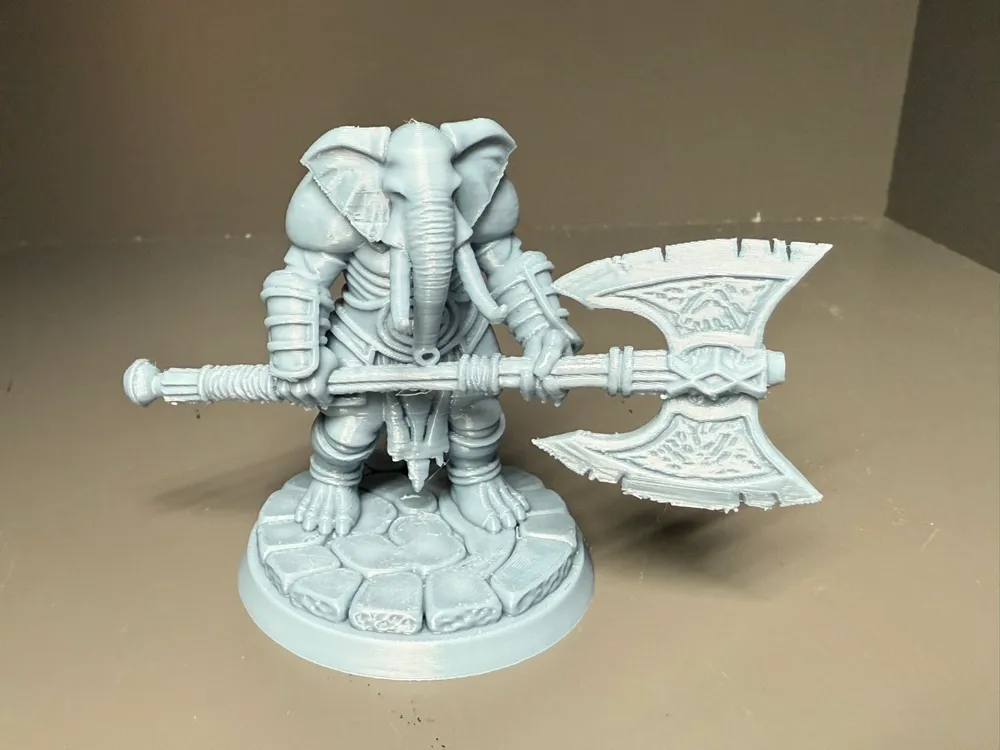 Loxodon (hum-elephant) for Dungeons and Dragons - Free 3D Print Model ...