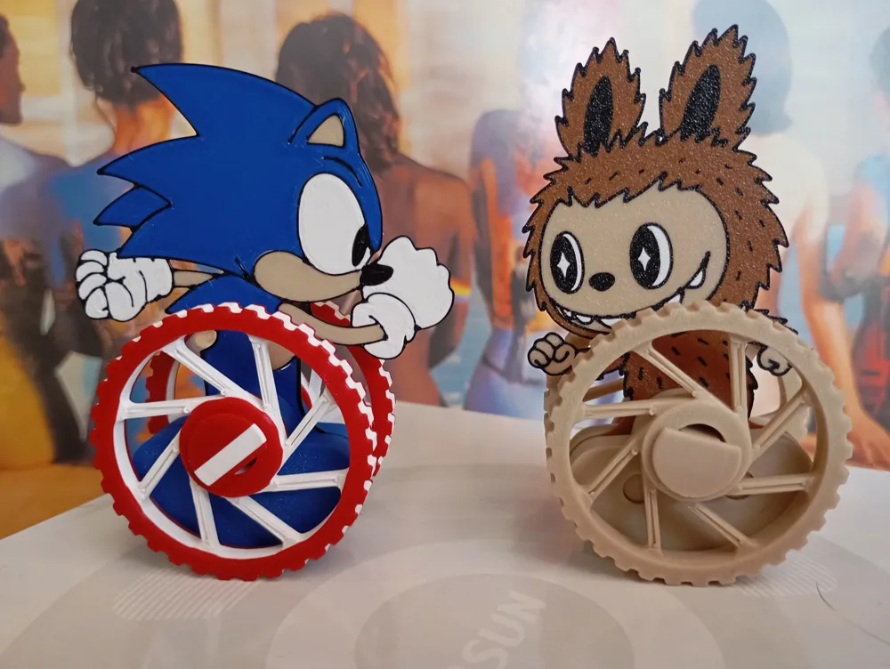 sonic hedgehog self balancing toy - Free 3D Print Model - MakerWorld