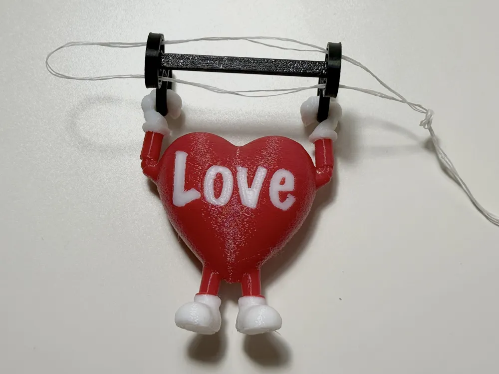 My Heart Leaps for You - Jumping Valentine toy - Free 3D Print Model ...