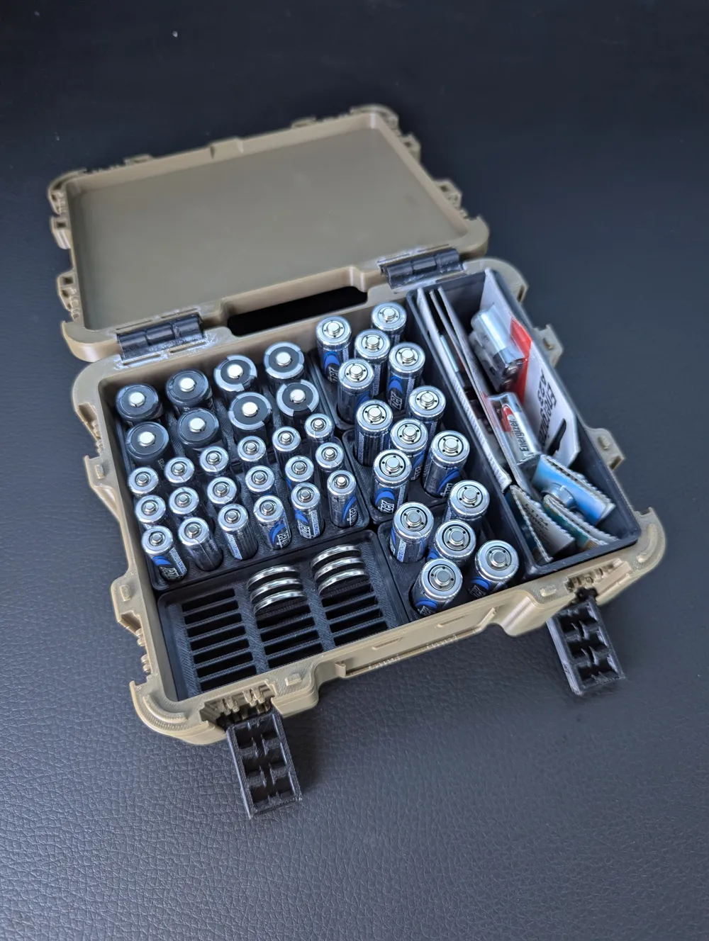 Gridfinity Battery Storage Box Remixed by mechprone MakerWorld: Download Free 3D Models