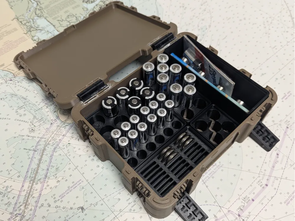 Gridfinity Battery Storage Box Remixed by mechprone MakerWorld: Download Free 3D Models