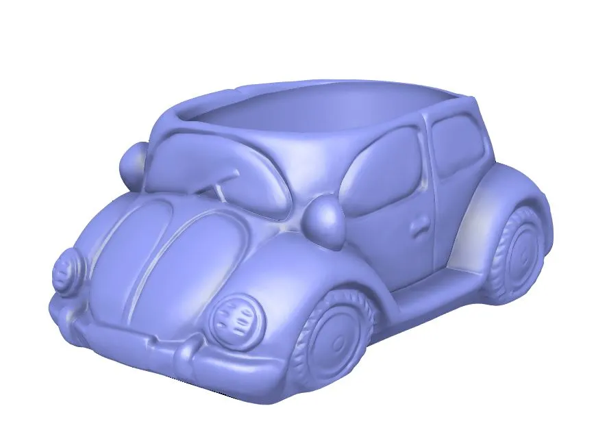 Cute VW Beetle succulent planter pot by bruno72 - MakerWorld