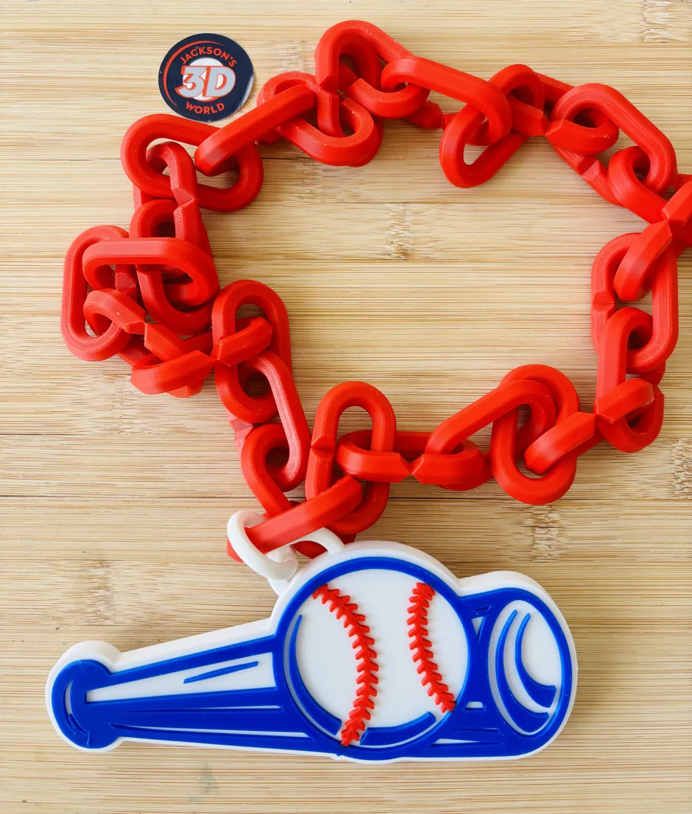 Chaînes d'engouement de baseball j - Modèle d'Impression 3D Gratuit ...