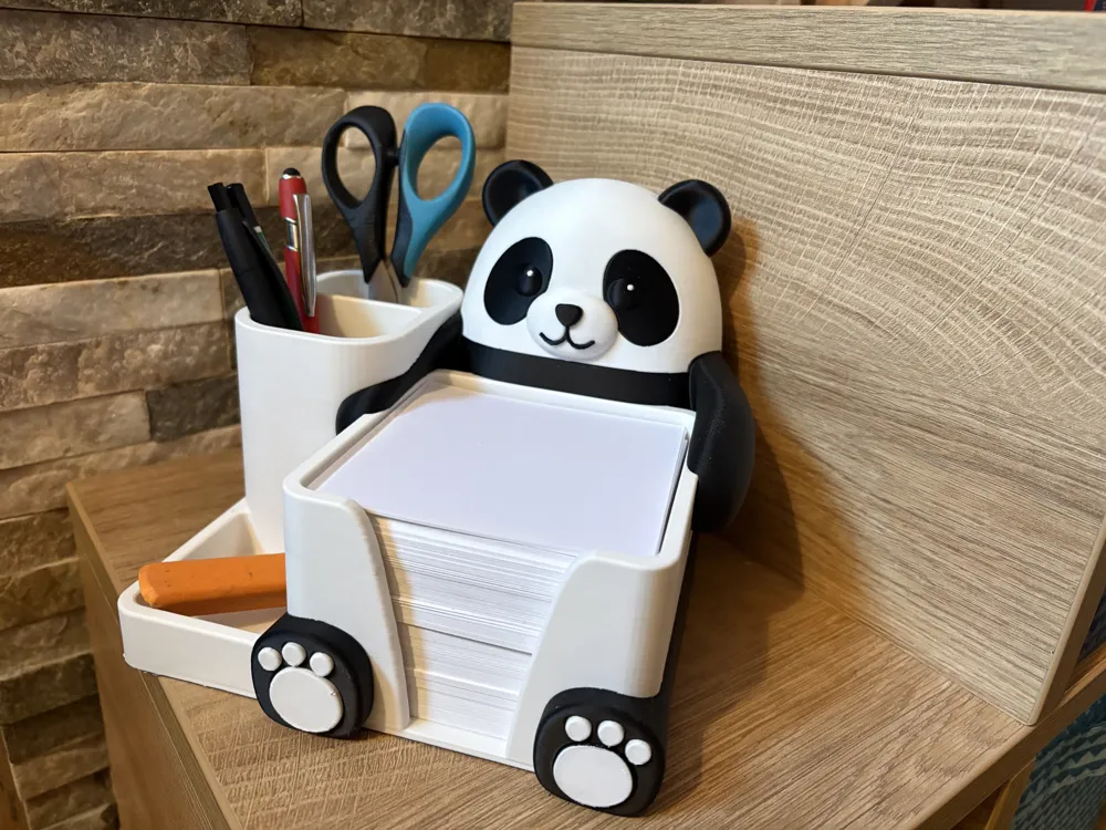 Panda Desk Buddy - stationery organizer - Free 3D Print Model - MakerWorld