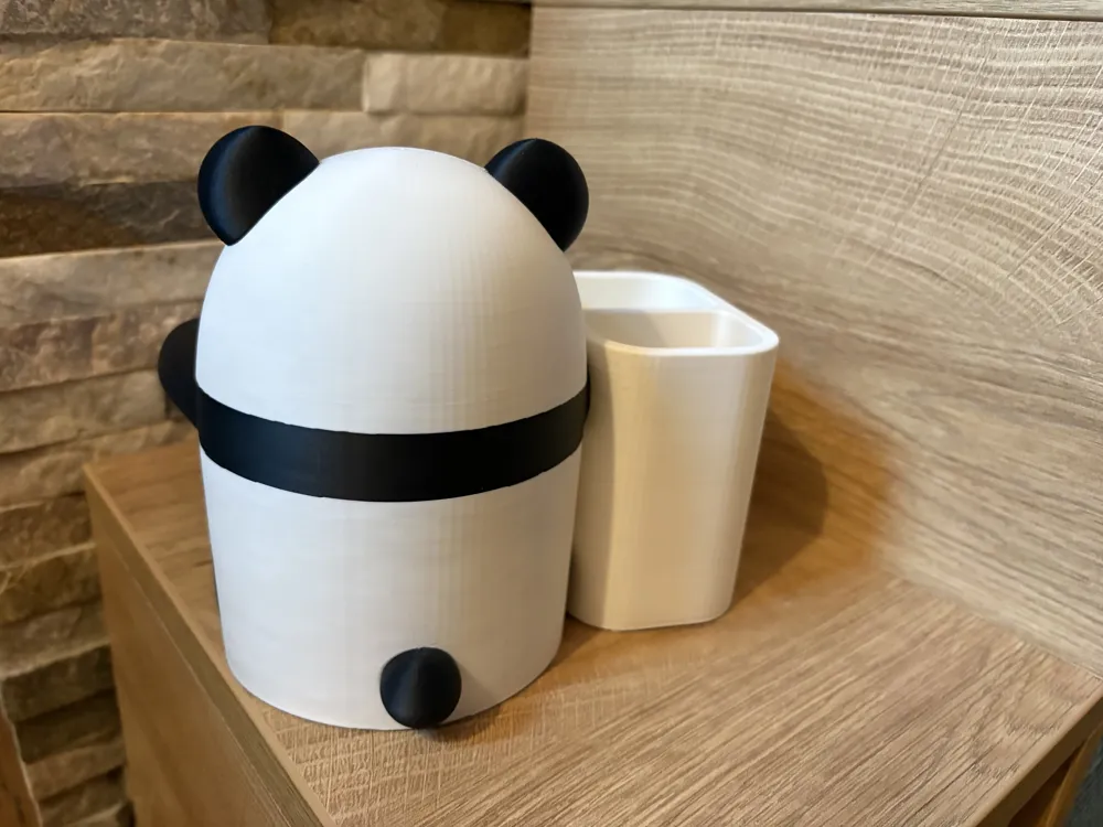 Panda Desk Buddy - stationery organizer - Free 3D Print Model - MakerWorld