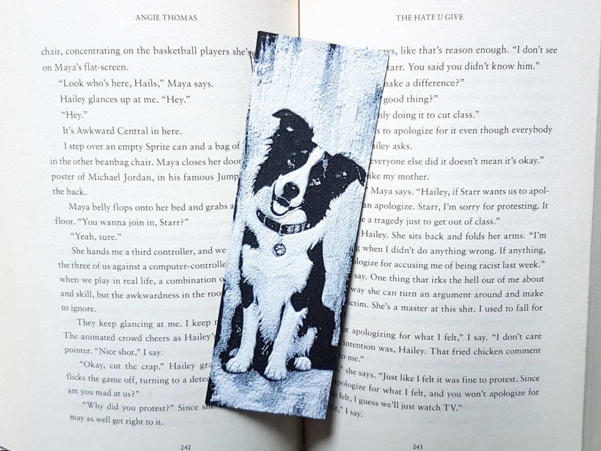 Marque-page, Chien chiot mignon, Border Collie - Modèle d'Impression 3D ...