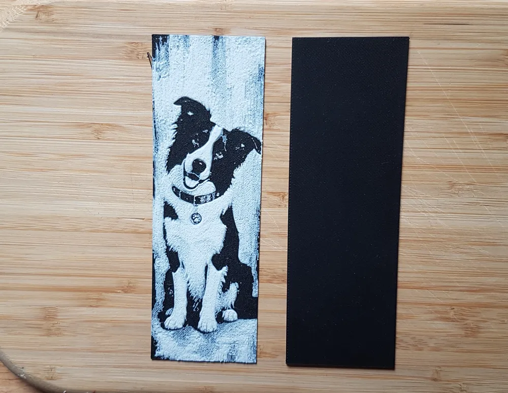 Marque-page, Chien chiot mignon, Border Collie - Modèle d'Impression 3D ...
