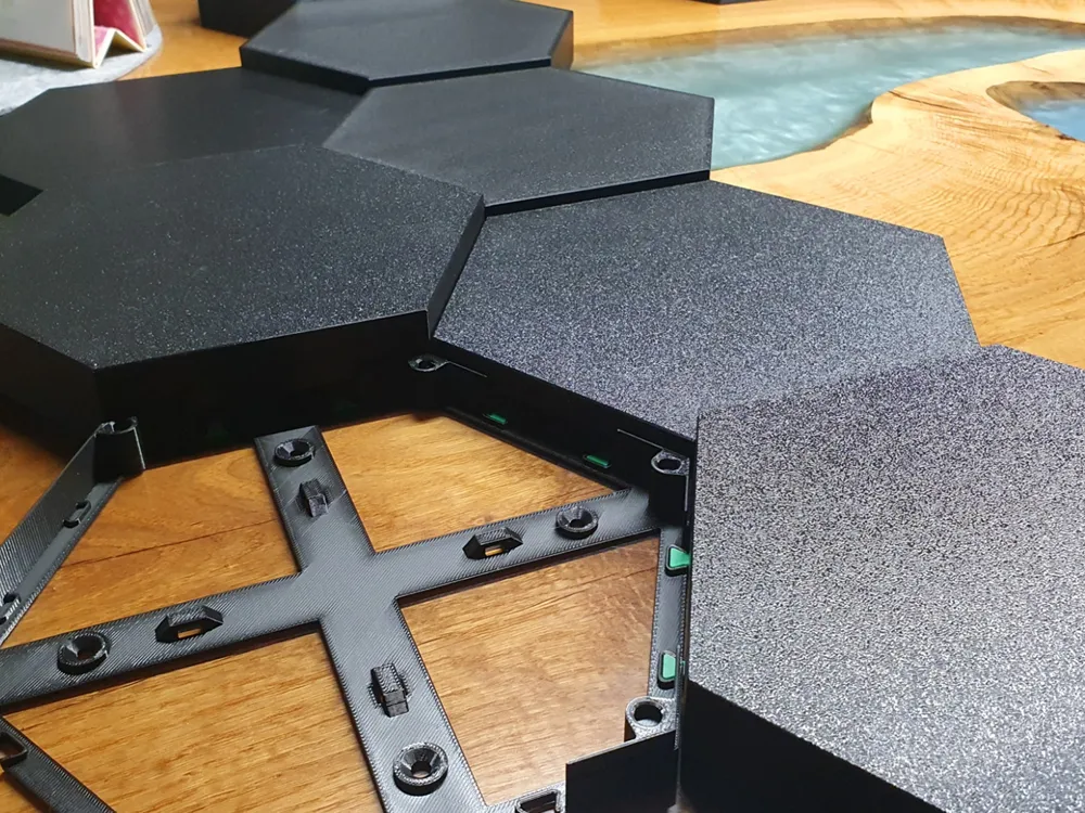 Hexatiles - Hexagon LED Wall tiles - Free 3D Print Model - MakerWorld