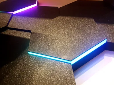 Hexatiles - Hexagon LED Wall tiles by laisch - MakerWorld