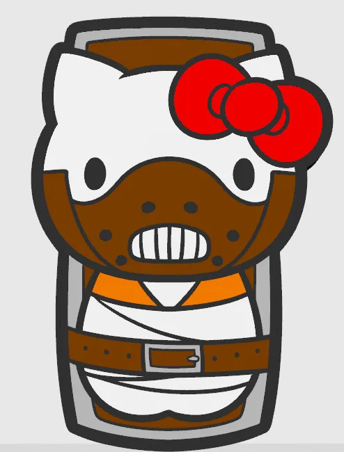 Hello Kitty Hannibal Lecter Light Box by Bromigo77 - MakerWorld