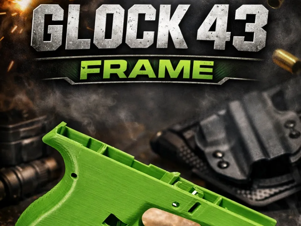 Glock 43 Frame - Free 3D Print Model - MakerWorld