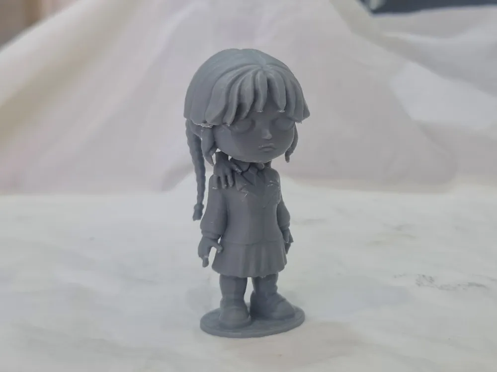 Wednesday Addams Chibi by Rosario MakerWorld: Download Free 3D Models