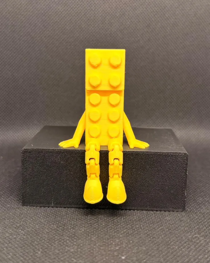 Articulated Flexi Brick Buddy - Free 3D Print Model - MakerWorld