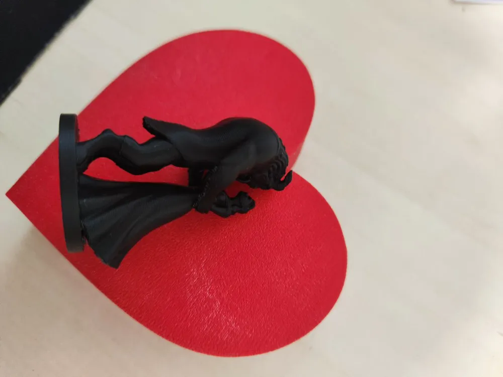 Beauty and the Beast Valentine Heart Photo - Free 3D Print Model ...