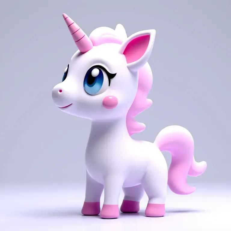 Adorable Unicorn Figurine Model by DeanMakerWorld: Download Free 3D Models