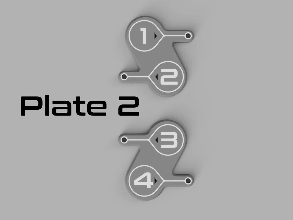 AMS Lite Numbers for A1 Top Mount Remixed by Wojciech Kawa - MakerWorld