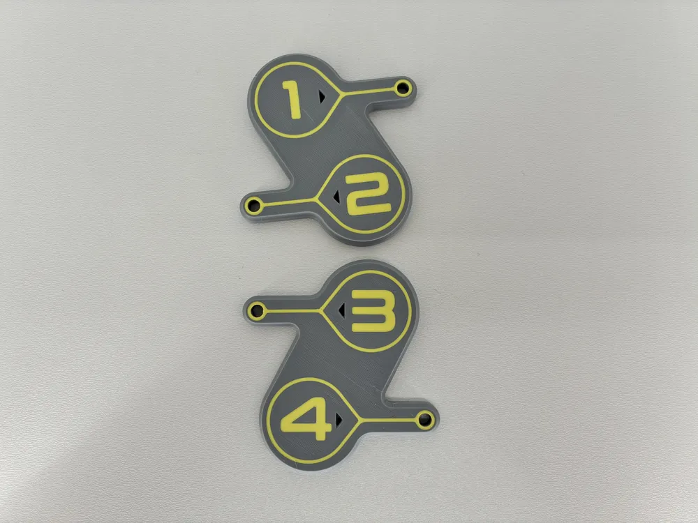 AMS Lite Numbers for A1 Top Mount - Free 3D Print Model - MakerWorld