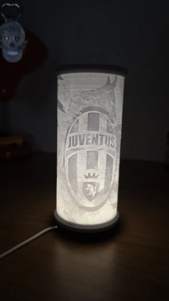 Juventus Lithophane Lamp kit 001 - Free 3D Print Model - MakerWorld