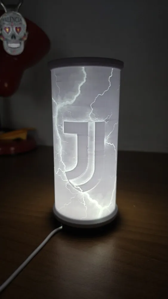 Juventus Lithophane Lamp kit 001 - Free 3D Print Model - MakerWorld