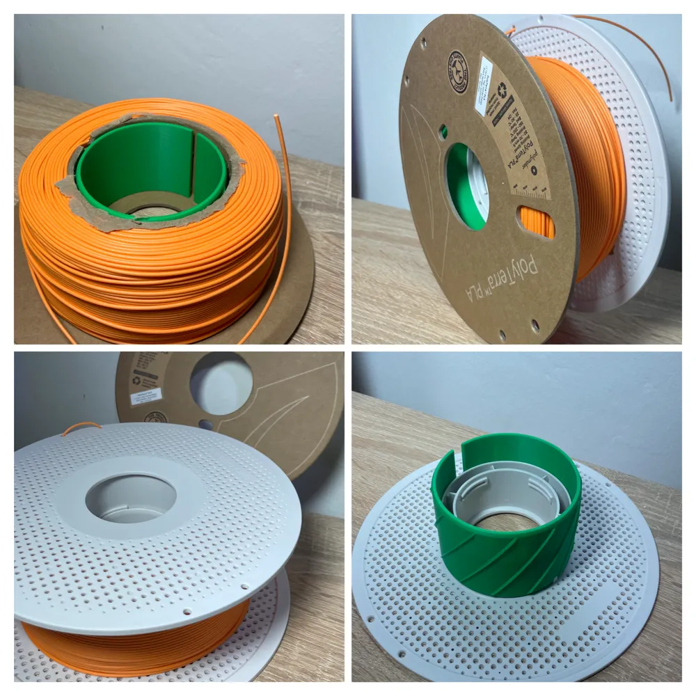 Adapter Polymaker spool to BambuLab Spool ~AMS~ Spool Adapert by ...