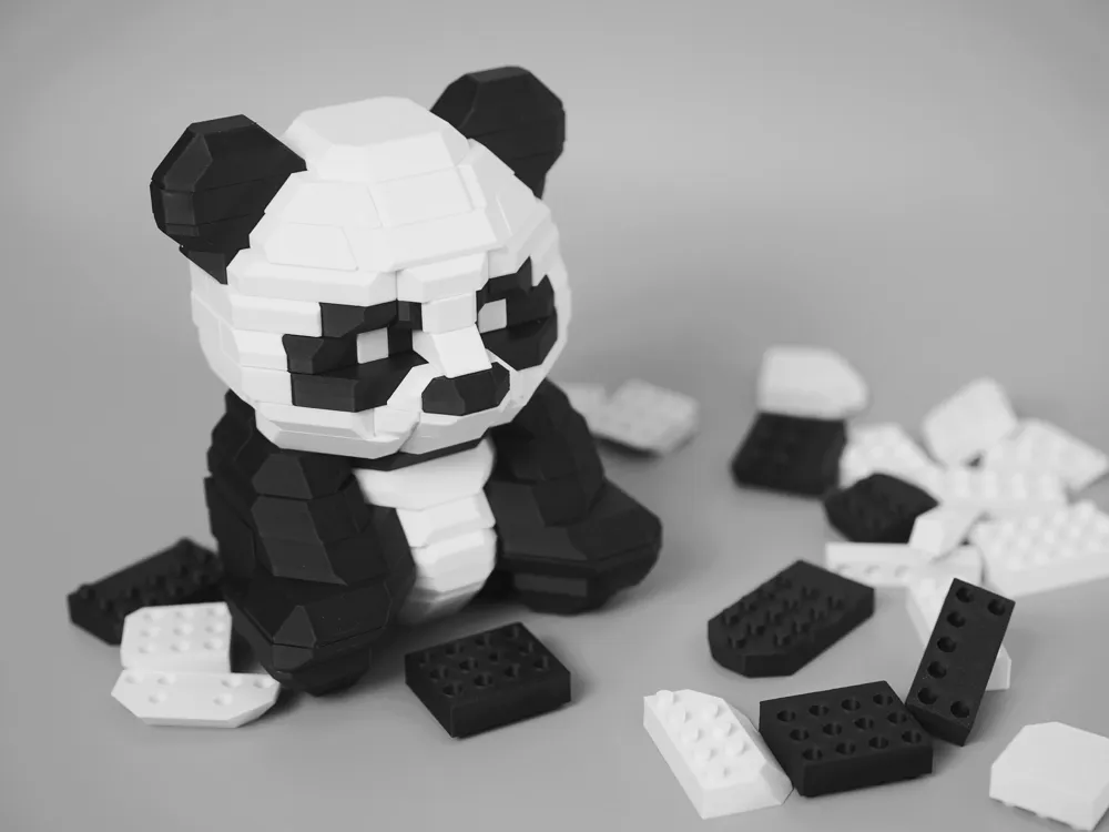 Panda Building Blocks by MingGY MakerWorld: Download Free 3D Models