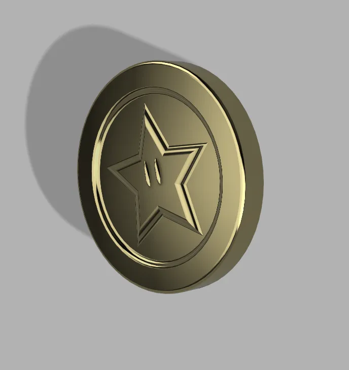 Mario Star Coin by Osmaru - MakerWorld