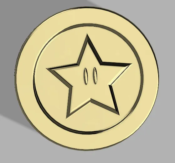 Mario Star Coin by Osmaru - MakerWorld