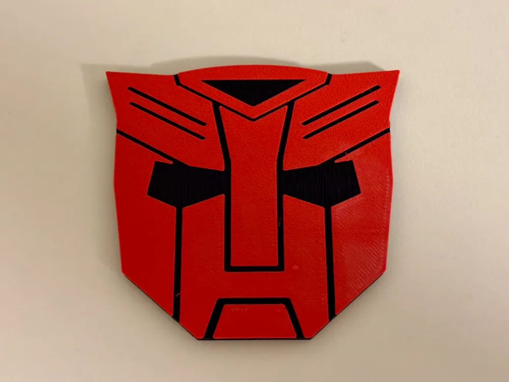 Transformers Autobot over Tesla Emblem Logo Cover - Free 3D Print Model ...