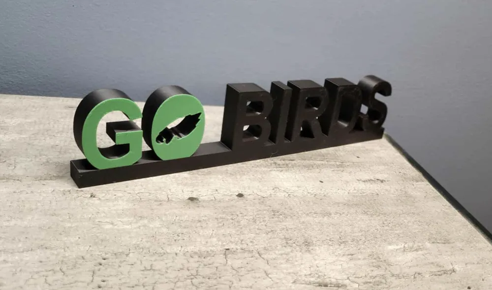 Eagles Go Birds Sign by Jessie 3D Prints MakerWorld: Download Free 3D ...