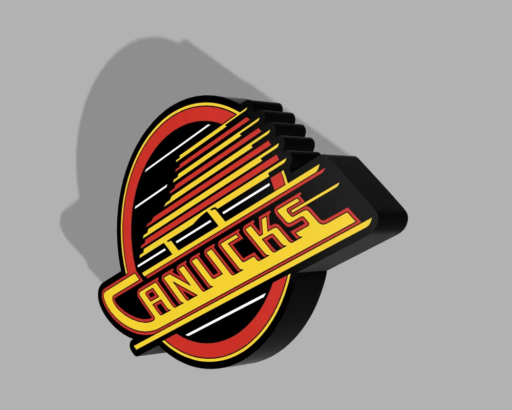 Canucks Flying Skate (2023 Version) LED Lightbox by Fast3D MakerWorld ...