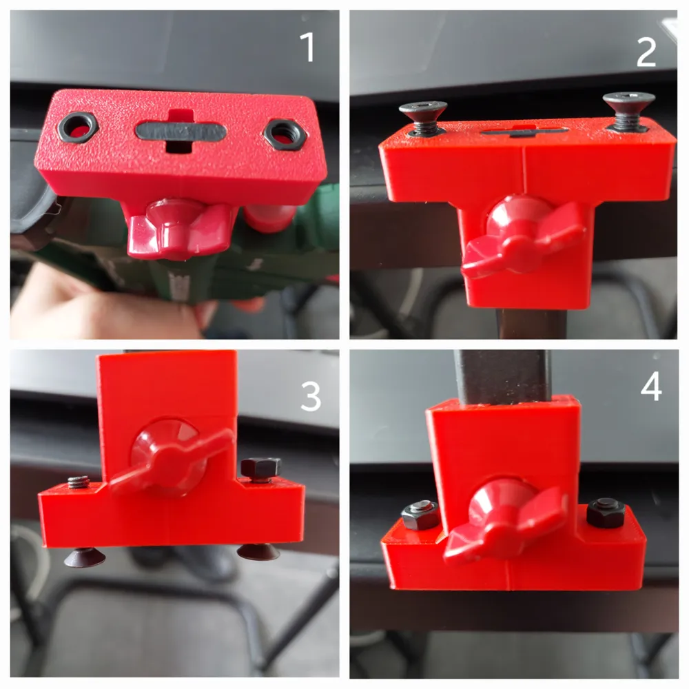 Parkside clamp attachment for Bosch guide rail - Free 3D Print Model ...