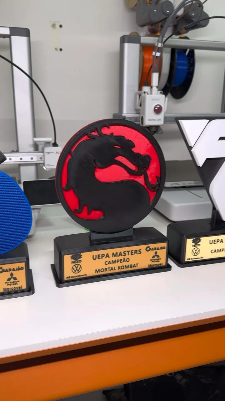 Mortal Kombat MK Trophy - Free 3D Print Model - MakerWorld