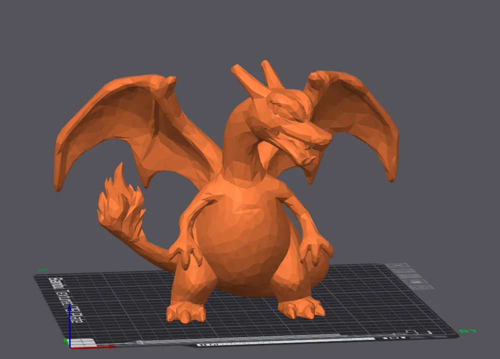 Low Poly Charizard Remixed by Titan3DPrintingAU - MakerWorld