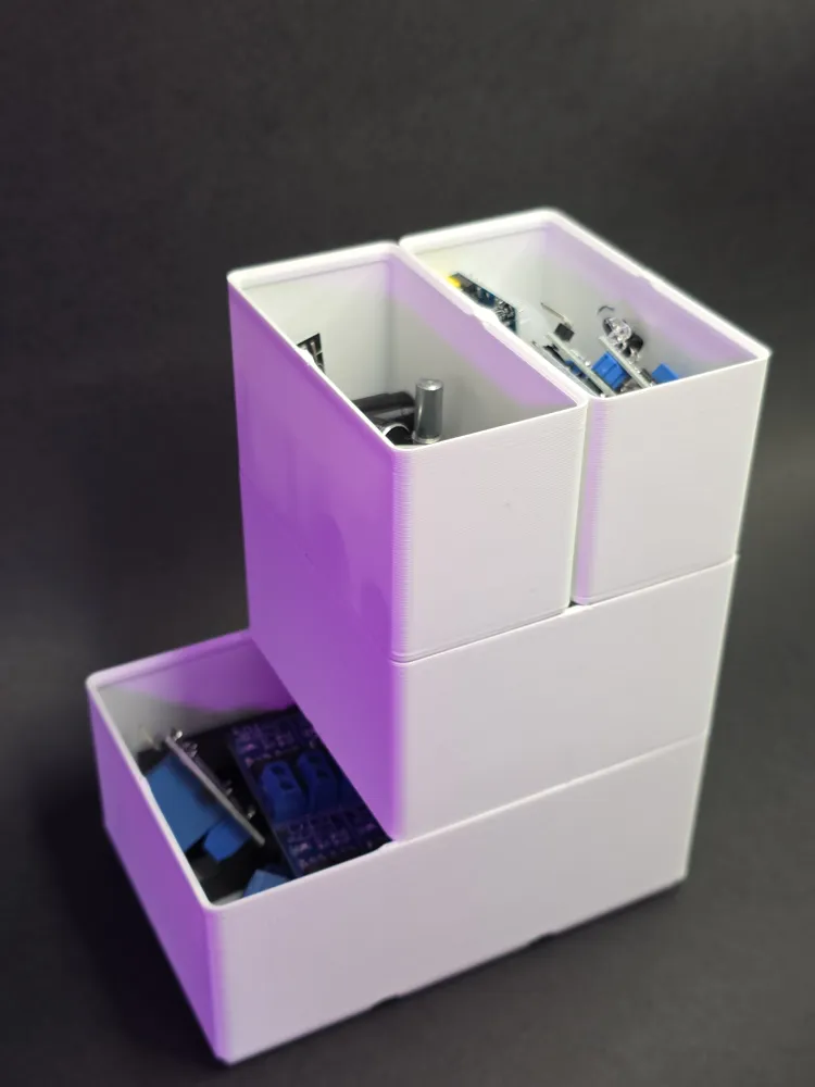 Complete Gridfinity Bin Set (Stackable) by M3D MakerWorld: Download Free 3D Models