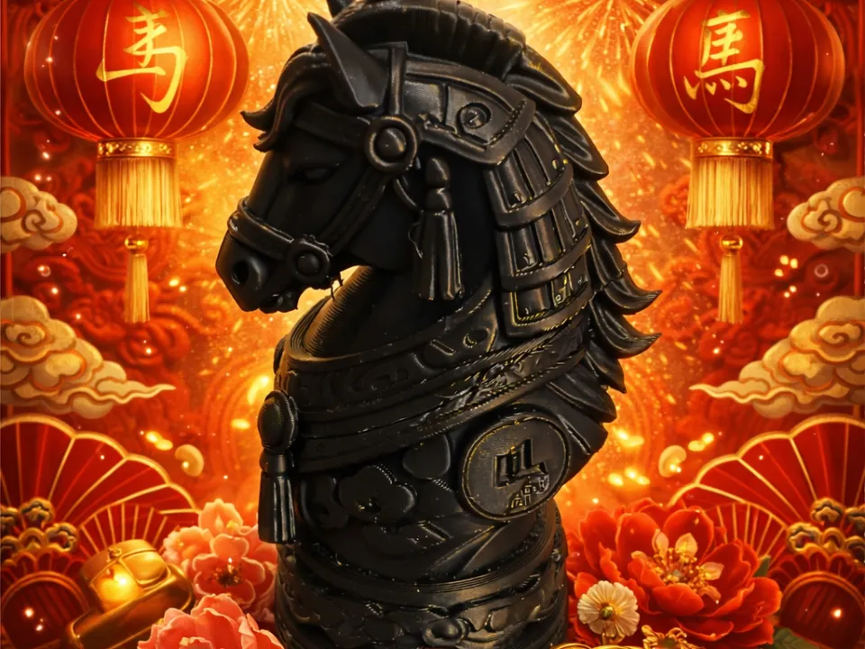 Year of the Horse - Knight Chess Piece - Free 3D Print Model - MakerWorld