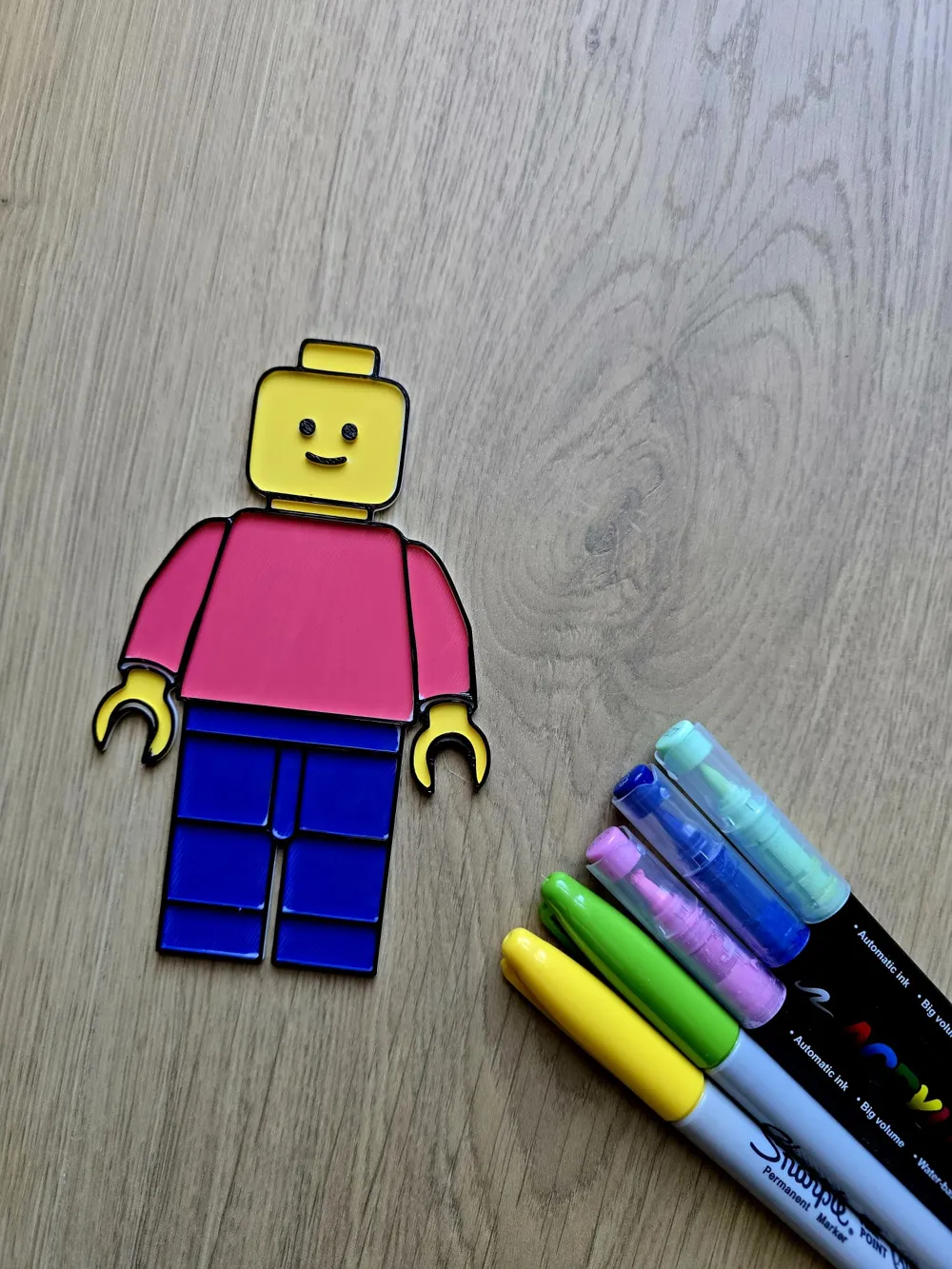 Brick Building Man DIY Coloring Craft LEG0 - Free 3D Print Model ...