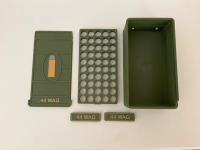 Ammo Storage Box .44 Magnum 50 Rounds by Coconut MakerWorld: Download ...