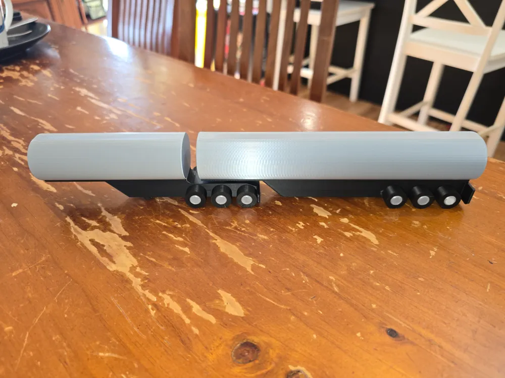 Australian B Double / Road train tanker trailers - Free 3D Print Model ...