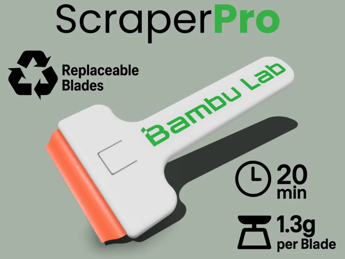 Scraper Pro| Bambu Lab | Bambulab | A1 P1S P2S H2S by ...