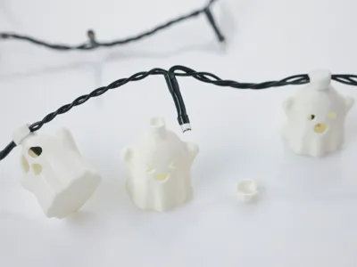 Cute Ghosts for String Fairy Lights - Free 3D Print Model - MakerWorld