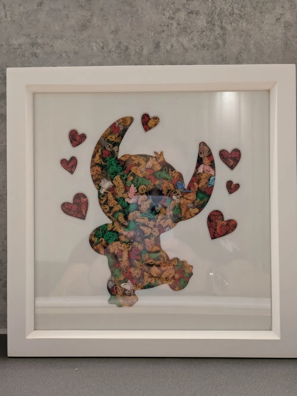Stitch Heart Silhoutte - Poop Art by 3dprintedartuk - MakerWorld