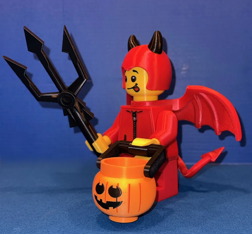 Cute Little Devil MegaFigure (5:1 Scale) - Free 3D Print Model - MakerWorld