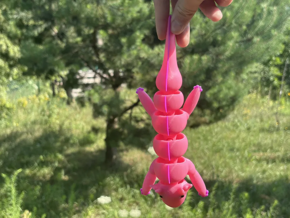 Cute Axolotl flexi toy - Free 3D Print Model - MakerWorld