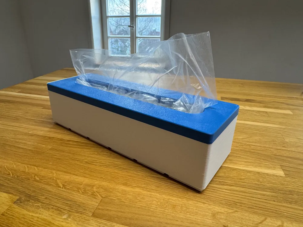Gridfinity Zip Lock Kitchen Bag Box by JS 3D printing MakerWorld ...