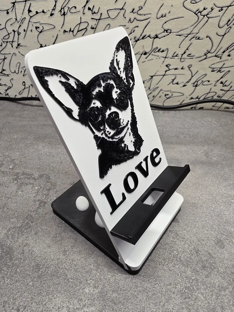 Chihuahua Phone Stand - Free 3D Print Model - MakerWorld