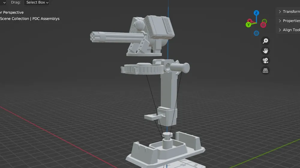 Posable Point Defense Canon (PDC) From The Expanse by DradisPrints ...