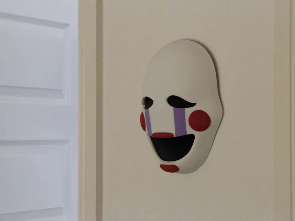 FNAF The Marionette - Puppet Multicolour Mask - Free 3D Print Model ...