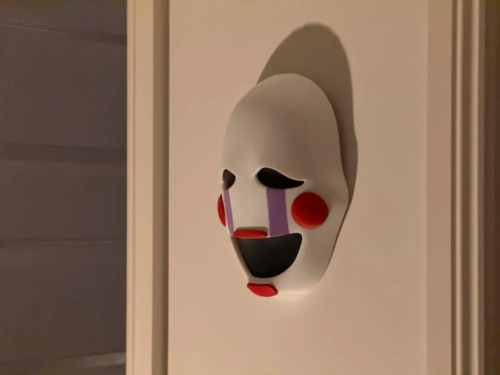 FNAF The Marionette - Puppet Multicolour Mask - Free 3D Print Model ...