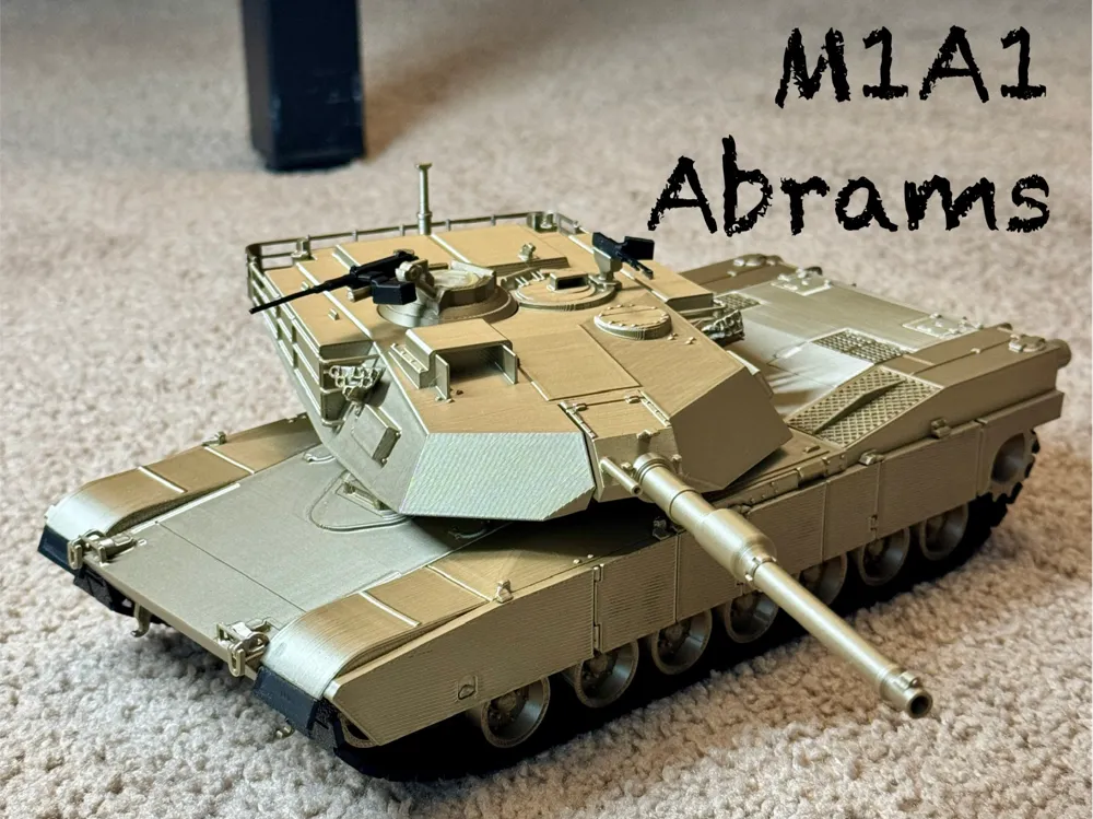 M1A1 Abrams 1:35 Maßstab USA von Bavaria_3D Tanks MakerWorld ...
