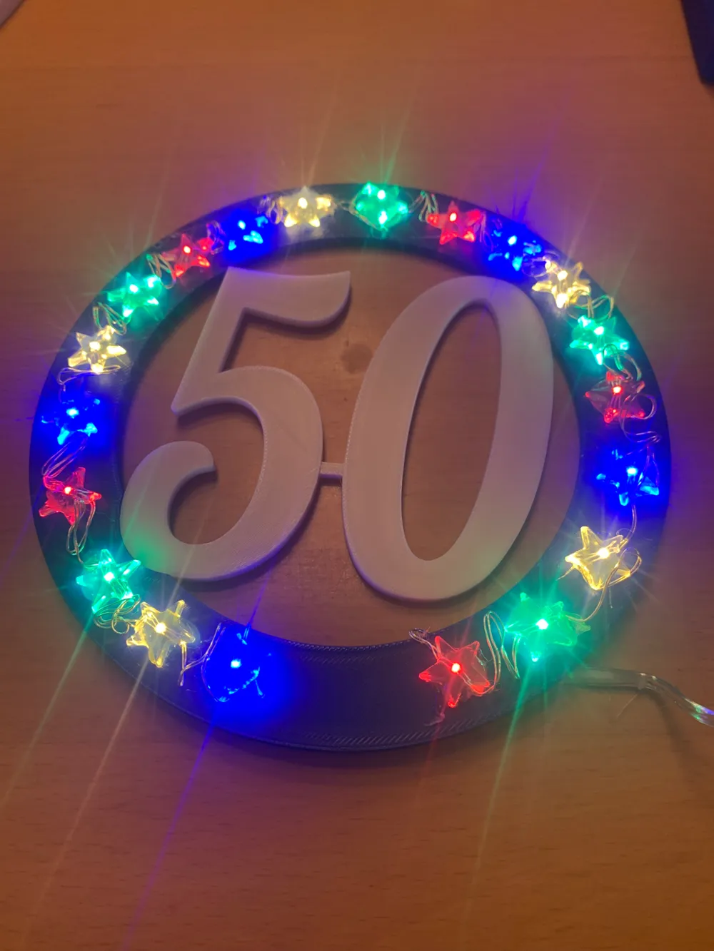 LED light 50th birthday / Tischlere 50. Geburtstag by eric.willms MakerWorld: Download Free 3D ...
